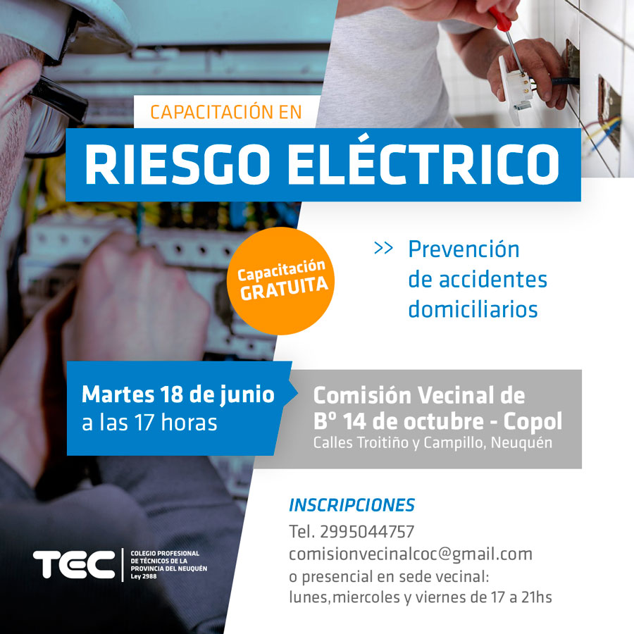 Capacitacion Com Vec Riesgo Electrico Web Cptn